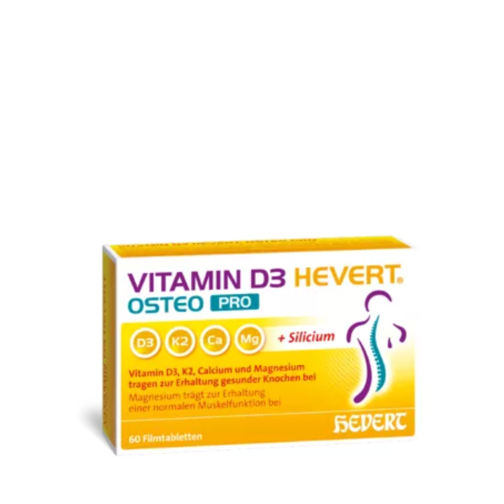 Hevert Osteo Pro 維生素 D3 60 片 – Hevert.hk
